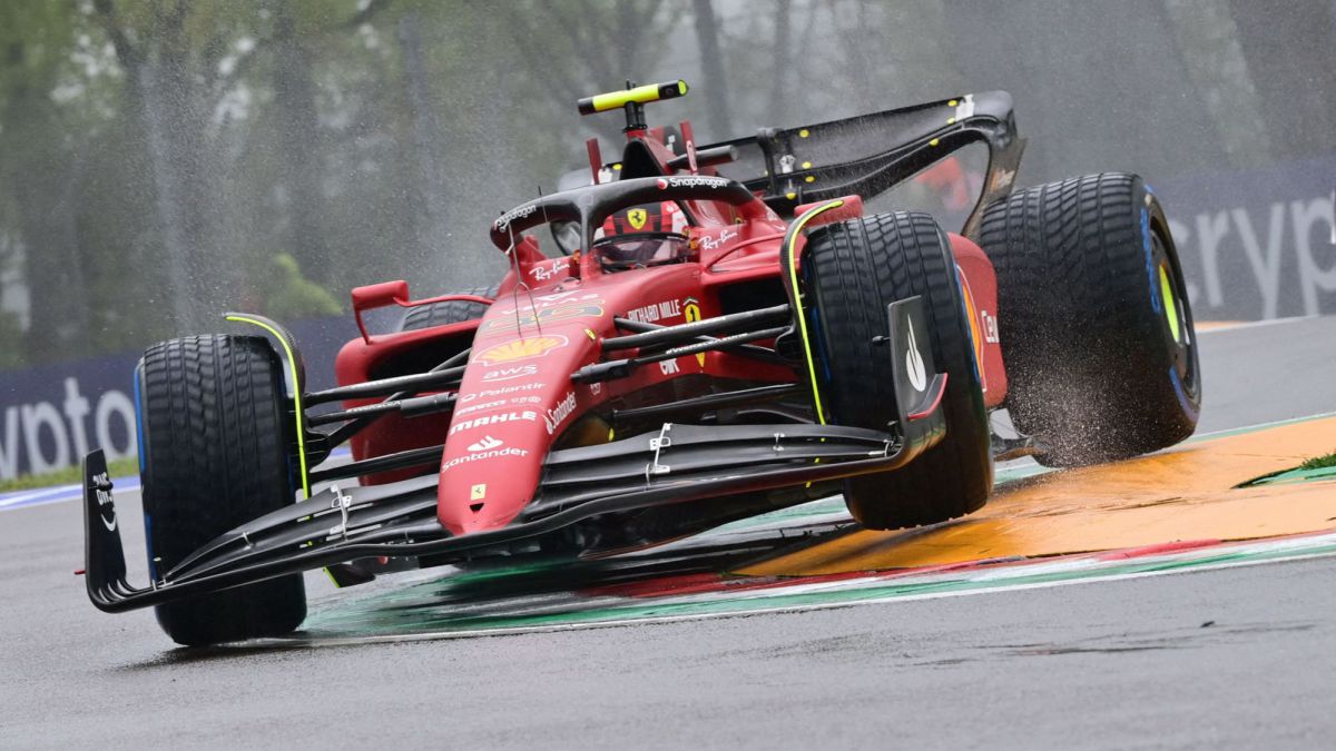 The Ferrari is terrifying in water