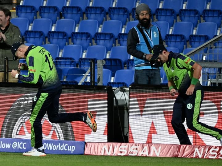 Mark Adair and Harry Tector made such an amazing catch that everyone ...