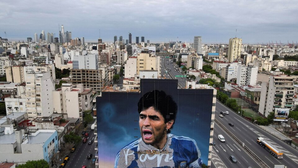 The largest Maradonian mural in the world