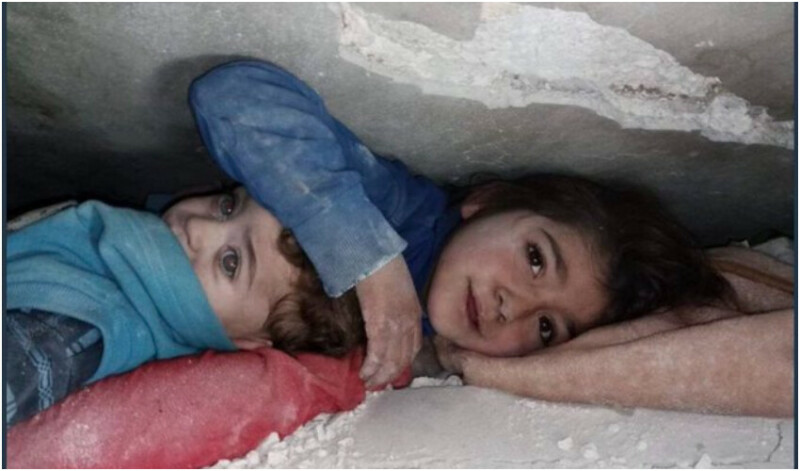 The Syrian girl buried under the rubble became a shield and saved her ...