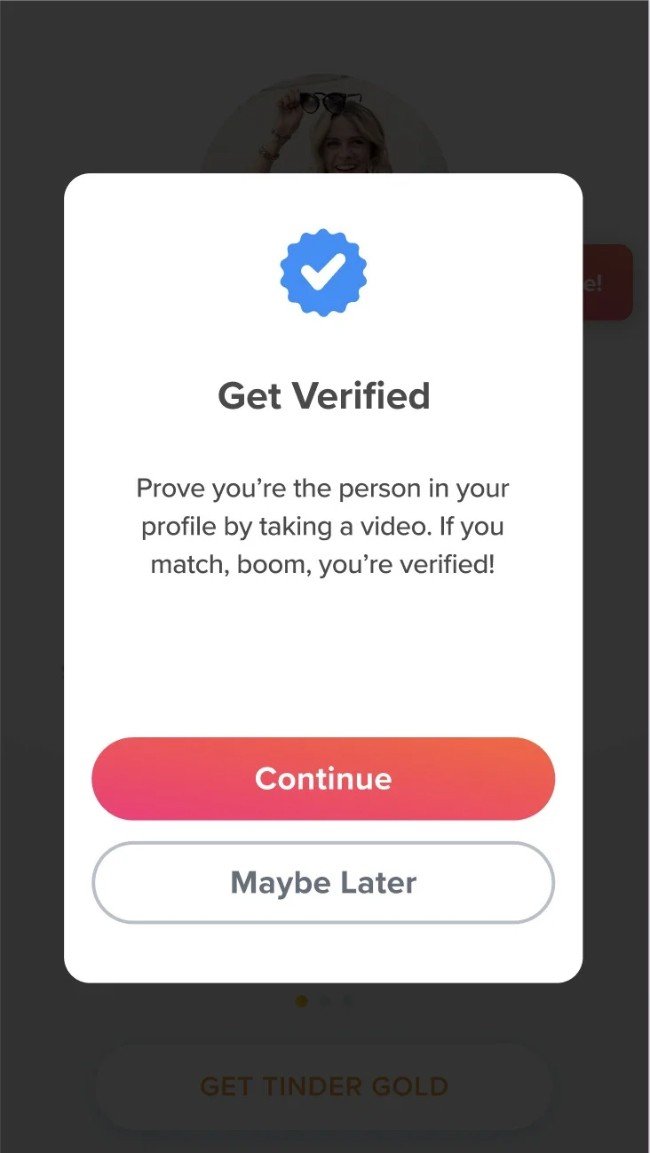 Tinder already uses Artificial Intelligence to verify photos and videos