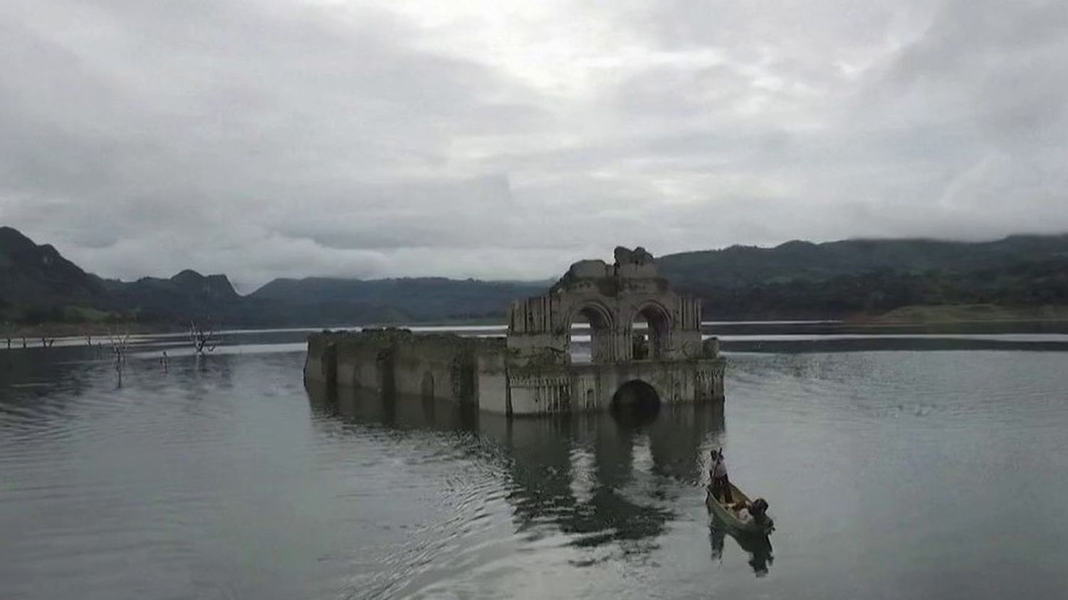Mexico: Drought Reveals Submerged Church, Fishermen Worried