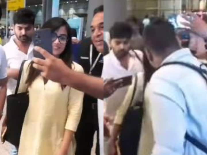 Rashmika Mandanna badly caught in the crowd of fans, the bodyguards had ...