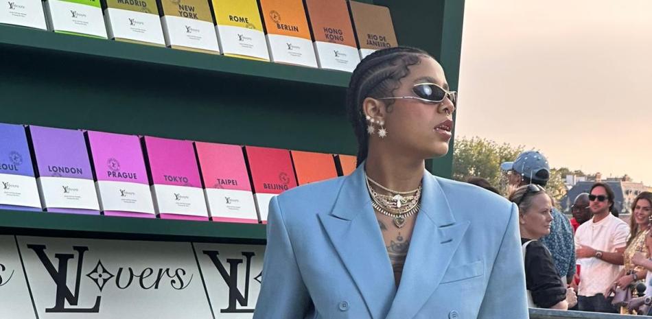 Tokischa attends the Louis Vuitton collection in collaboration with ...