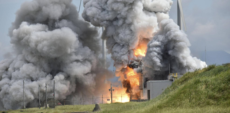 Japan's space rocket engine explodes during testing