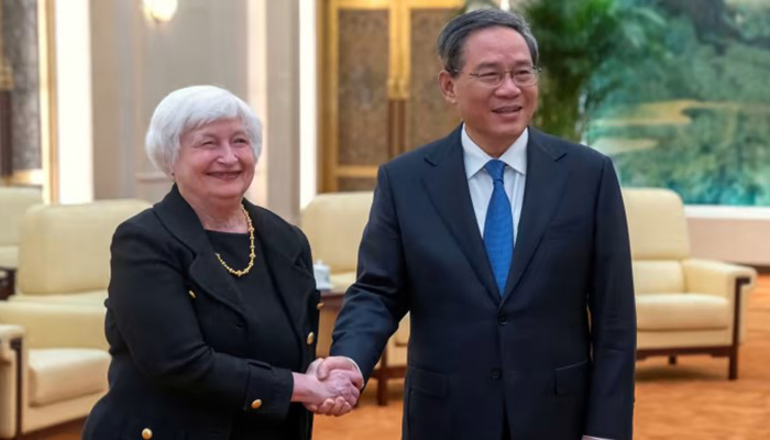 US Treasury Secretary meets with Chinese Prime Minister to reduce heat ...