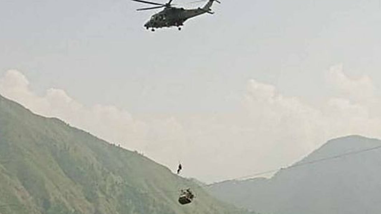 Dramatic video of the rescue of six children who were trapped in a ...