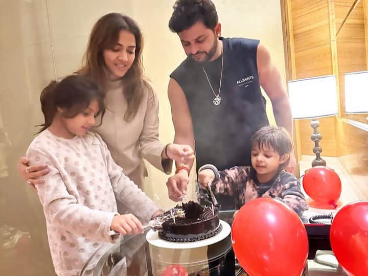 Suresh Raina: Suresh Raina celebrated his birthday with his family, the ...