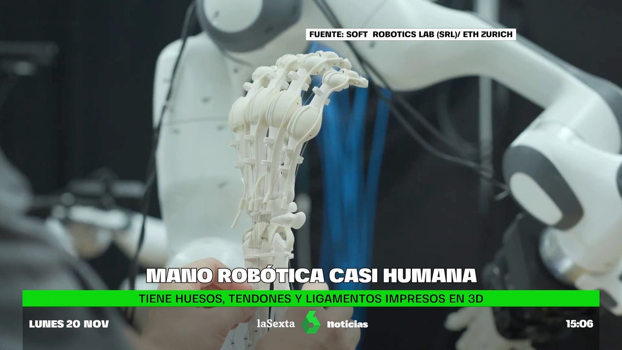 They manage to create the first near-human robotic hand with 3D printed ...