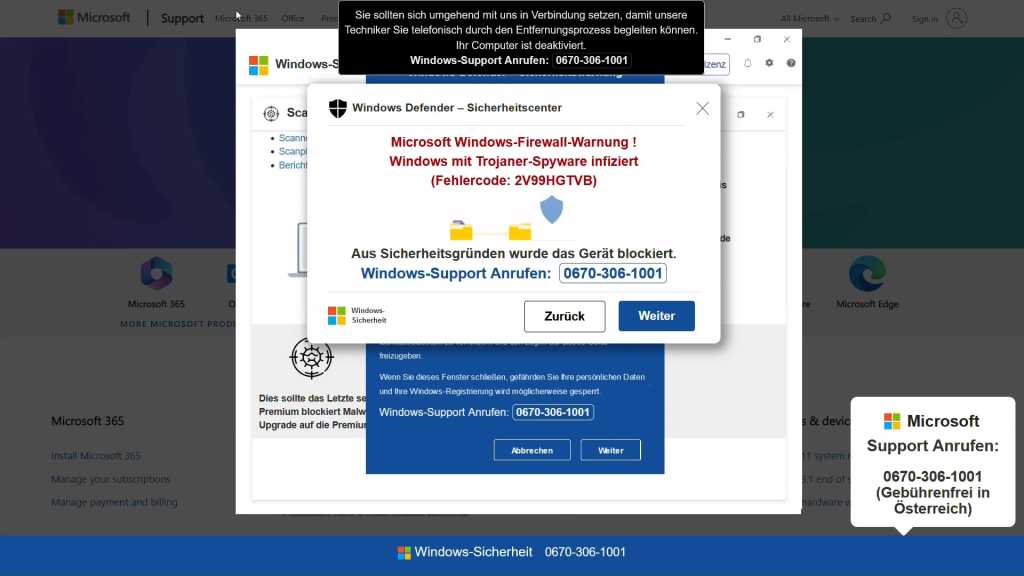 “Device blocked”: False Microsoft warning shocks users – this is how you react correctly