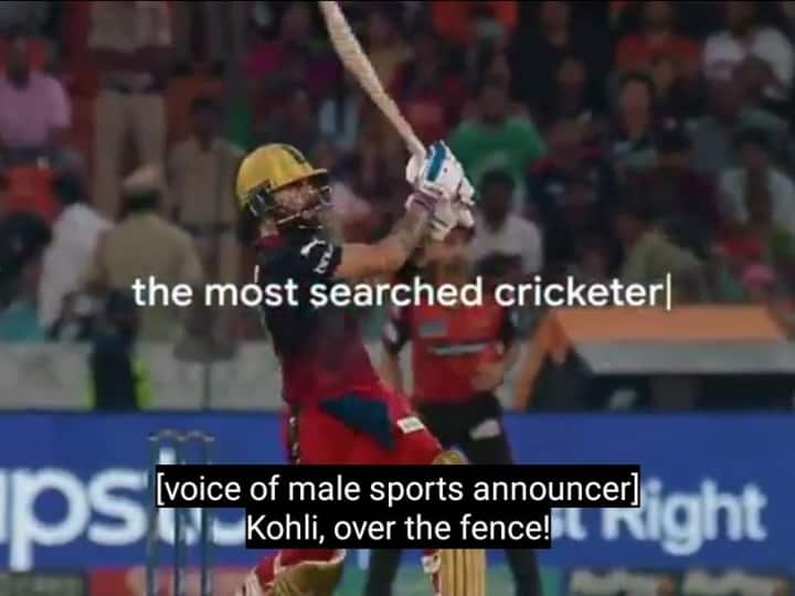 Google has included Virat Kohli in its most searched video of all time