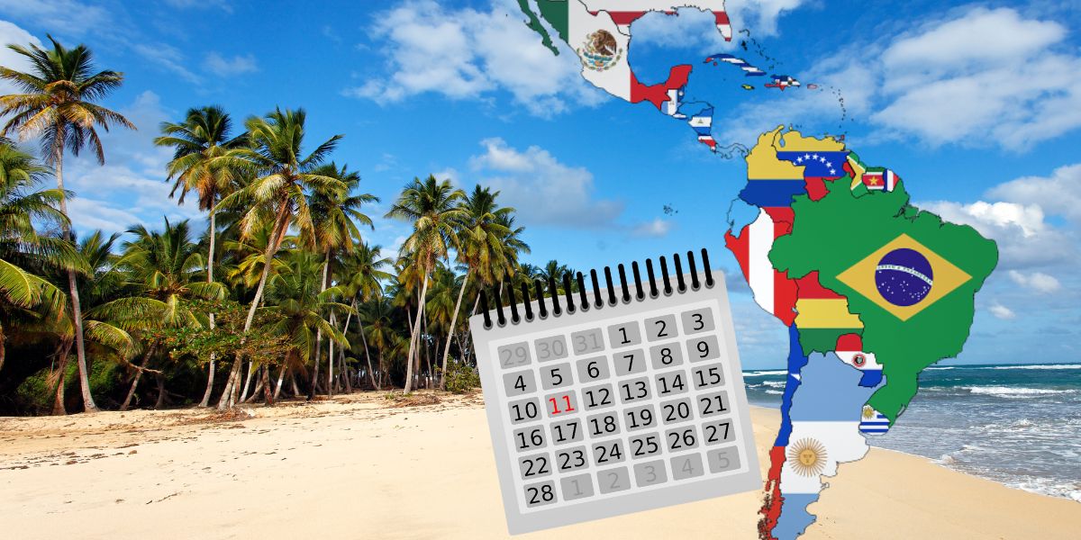 The countries with the most holidays in Latin America