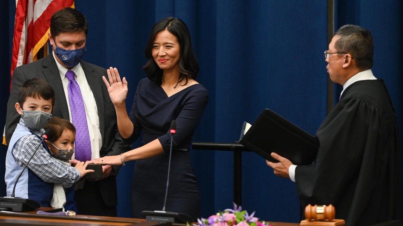 The mayor of Boston defends banning white city council members from ...