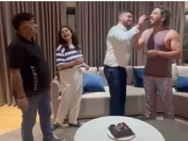 Watch: MS Dhoni having fun on friend's birthday, video goes viral on ...