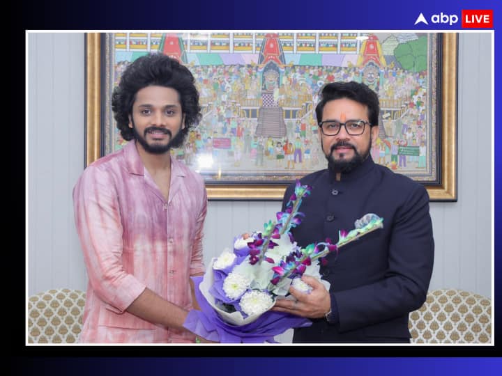 Anurag Thakur met 'Hanu Maan' star Teja Sajja and called the film a 'cinematic masterpiece'