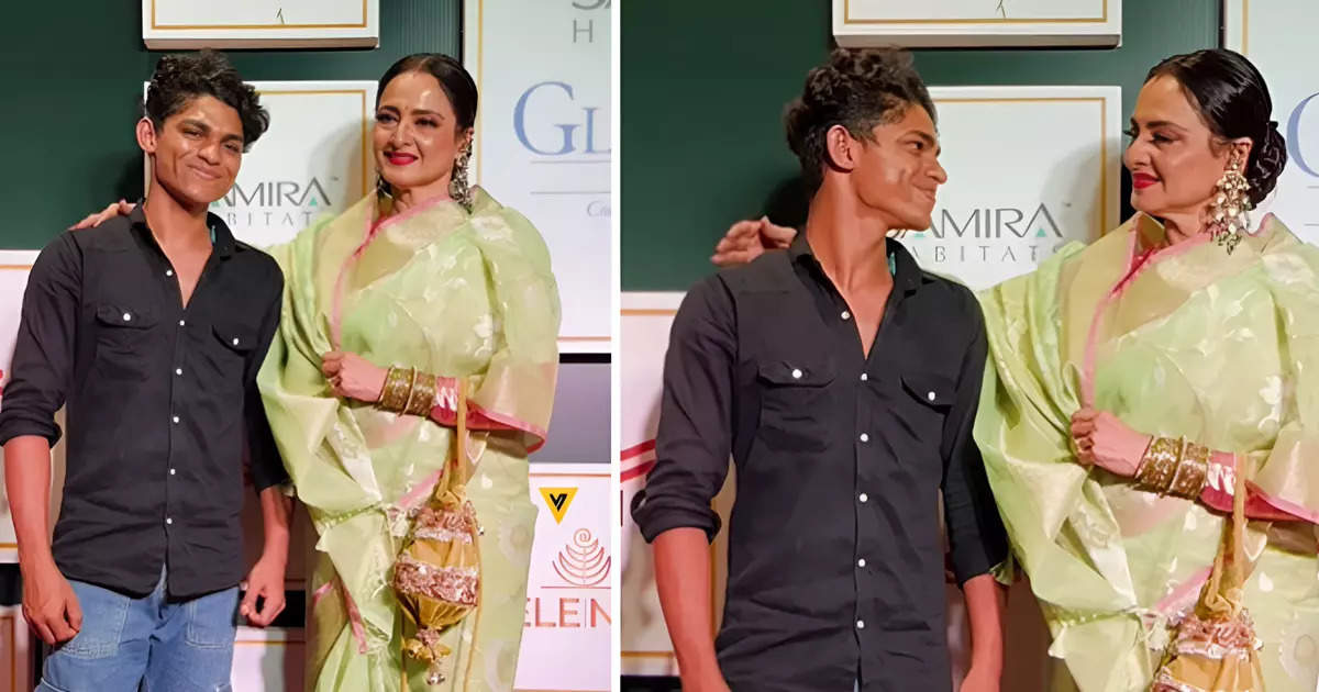 Rekha Wins Hearts with Sweet Gesture Towards Fan at Award Function