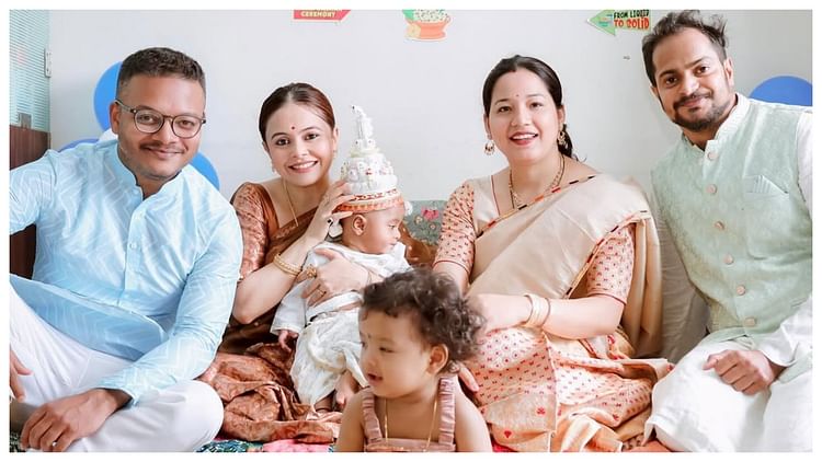 Devoleena Bhattacharjee Reveals Baby Joy's Face at Annaprashan Ceremony