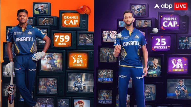 Sai Sudharsan Wins Orange Cap, Prasidh Krishna Takes Purple Cap Trophy