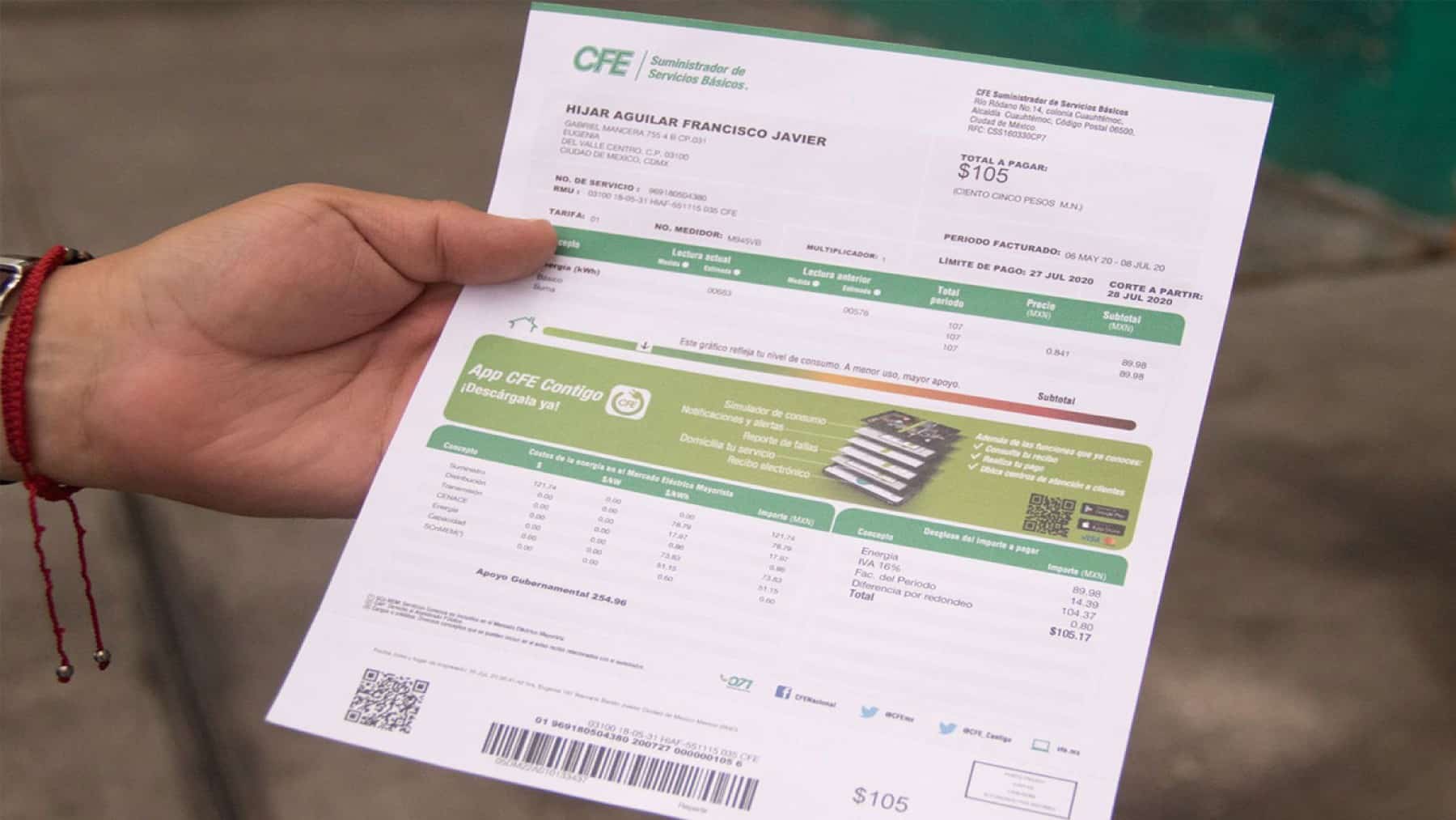 CFE Details Urgent Electricity Bill Account Ownership Transfer