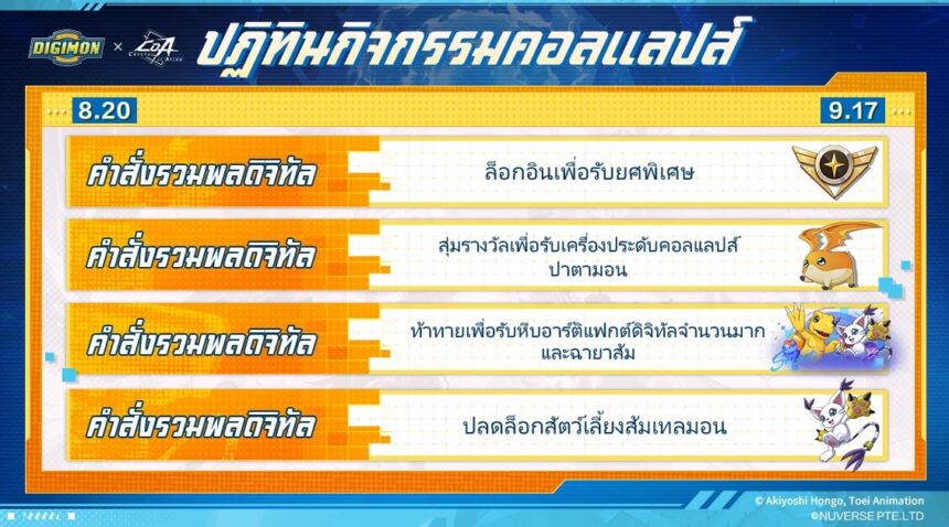 Crystal of Atlan Announces Digimon Adventure Collaboration Event