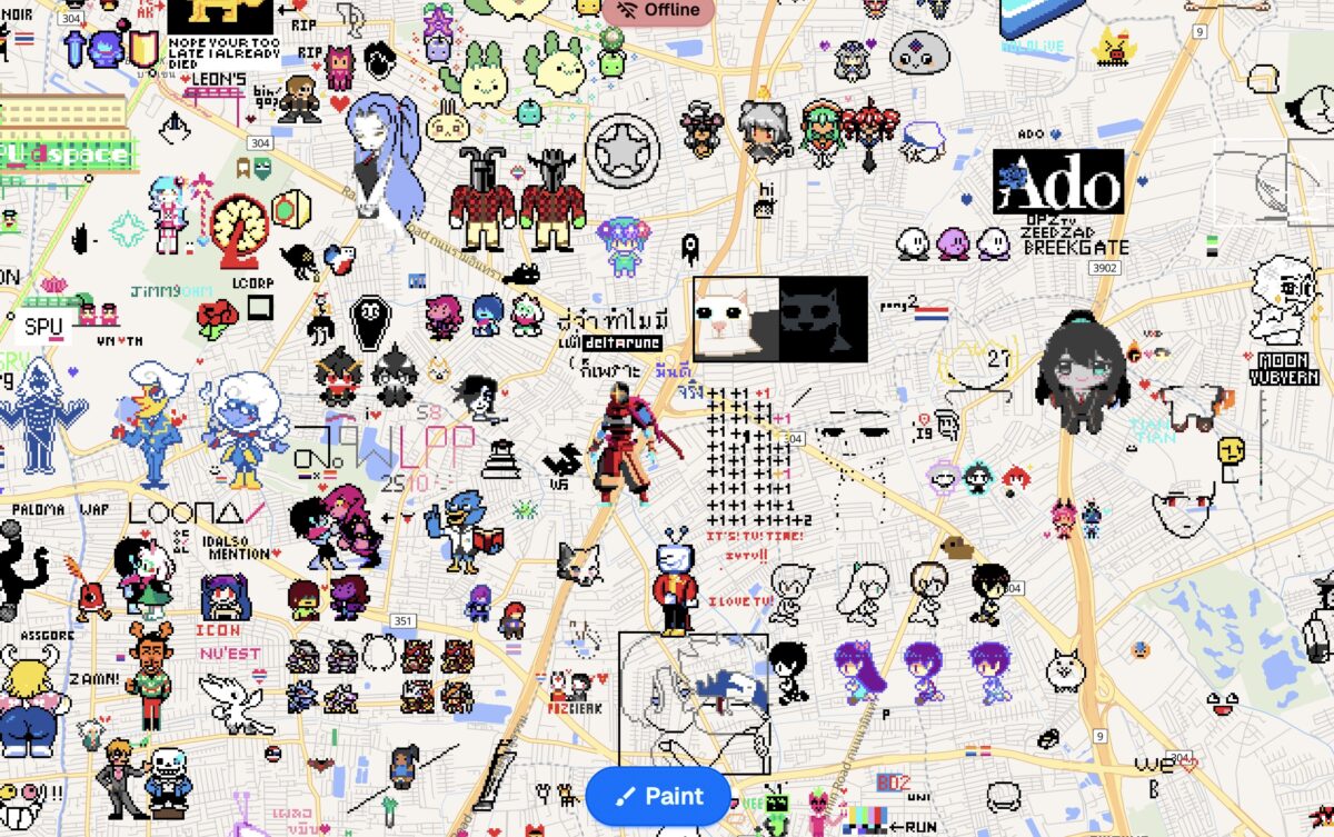 Wplace Viral Map Pixel Art App Faces Server Overload Due to Popularity