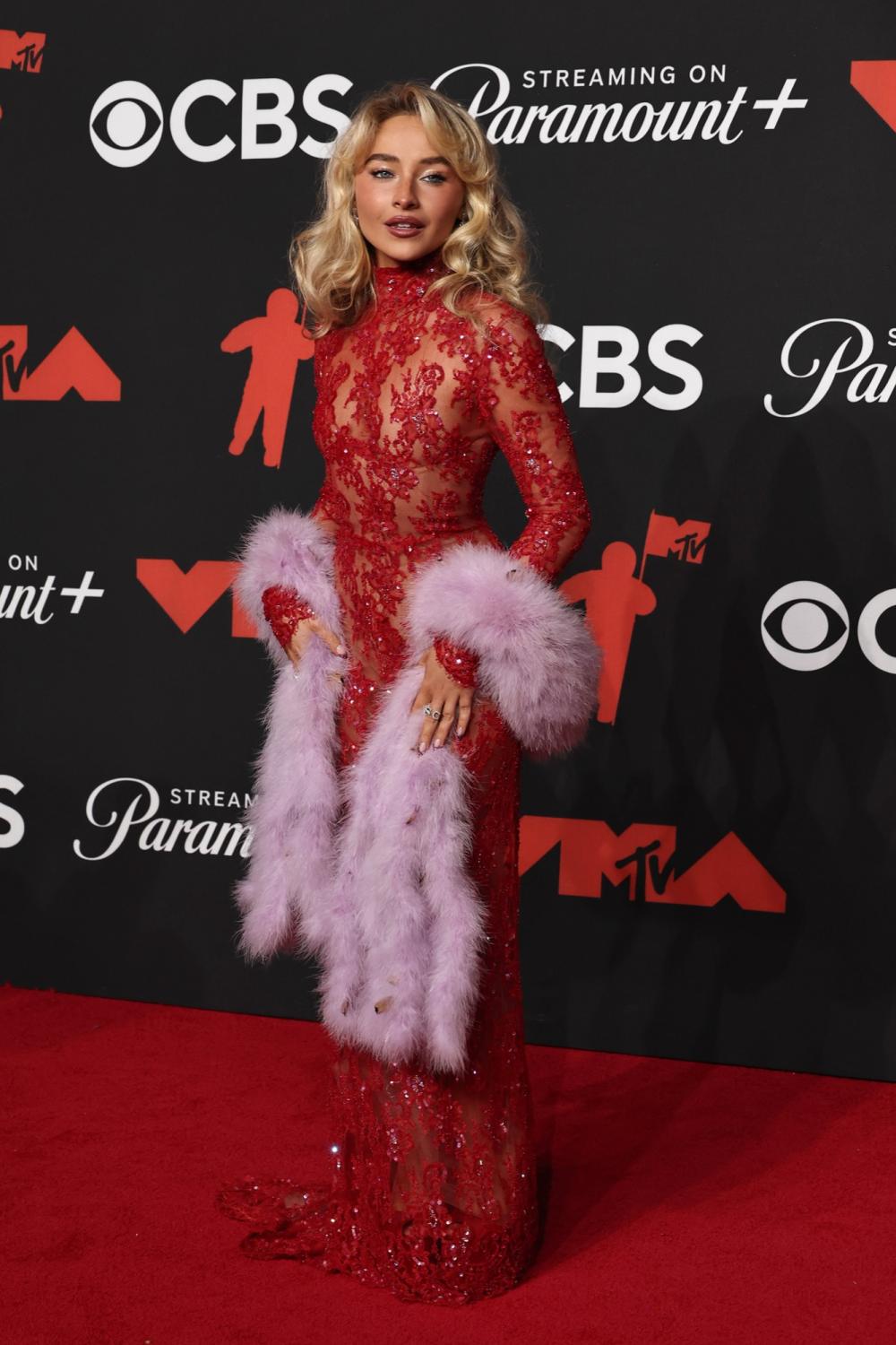 Sabrina Carpenter Dazzles in Red, Lands Eight 2025 VMA Nominations